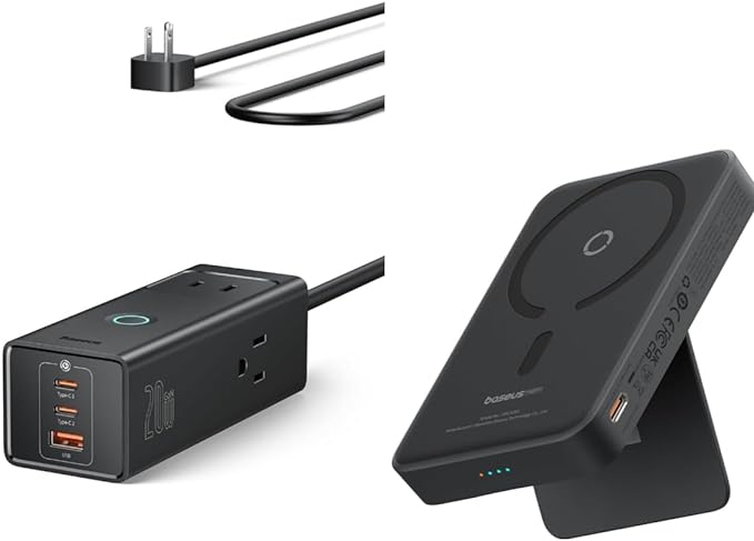 Baseus Protector contra sobretensiones de regleta de alimentación de 20 ...